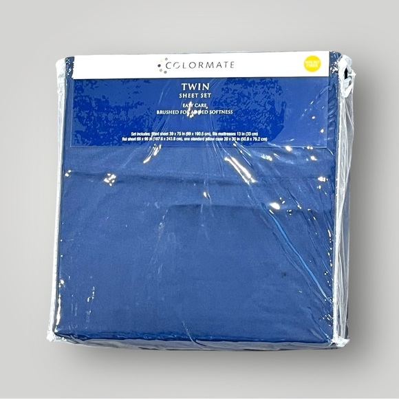 Bedding | Color Mate Royal Blue Micro Fiber Twin Sheet Set | Poshmark
